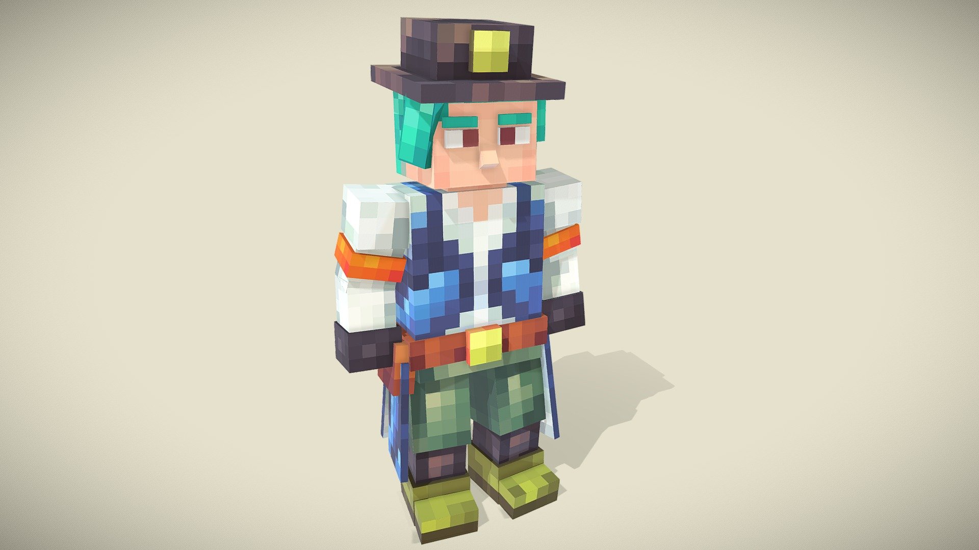 A friendly citizen - 3D model by oncyfia [7ae4ba1] - Sketchfab
