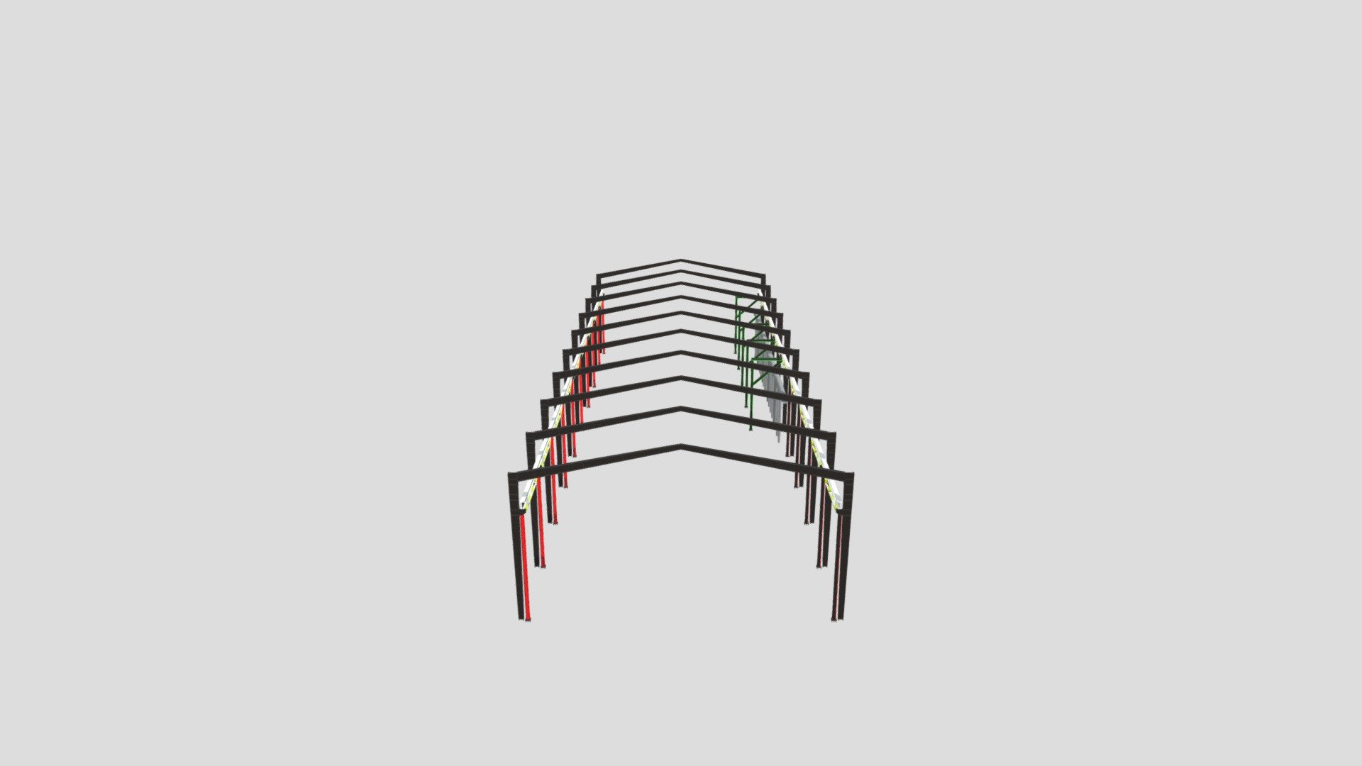 Steel Structure - 3D model by QDM386MD8T3 [7ae64fa] - Sketchfab