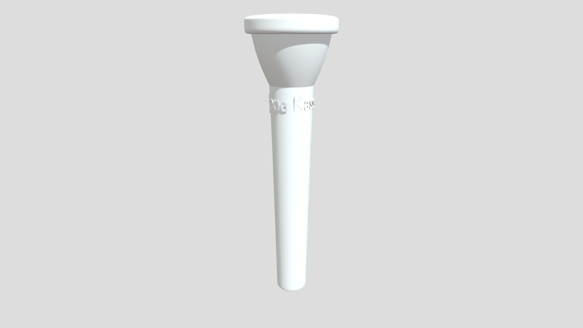 Jane Kass - V3 - SS Trumpet Mouthpiece - 17.0mm - 3D model by Amanston ...