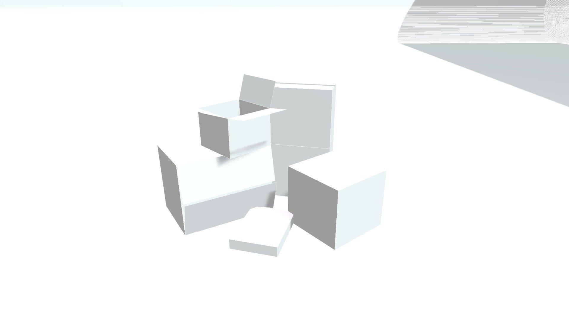 Cardboard box package with texture 3D model - 3D model by Nach ...