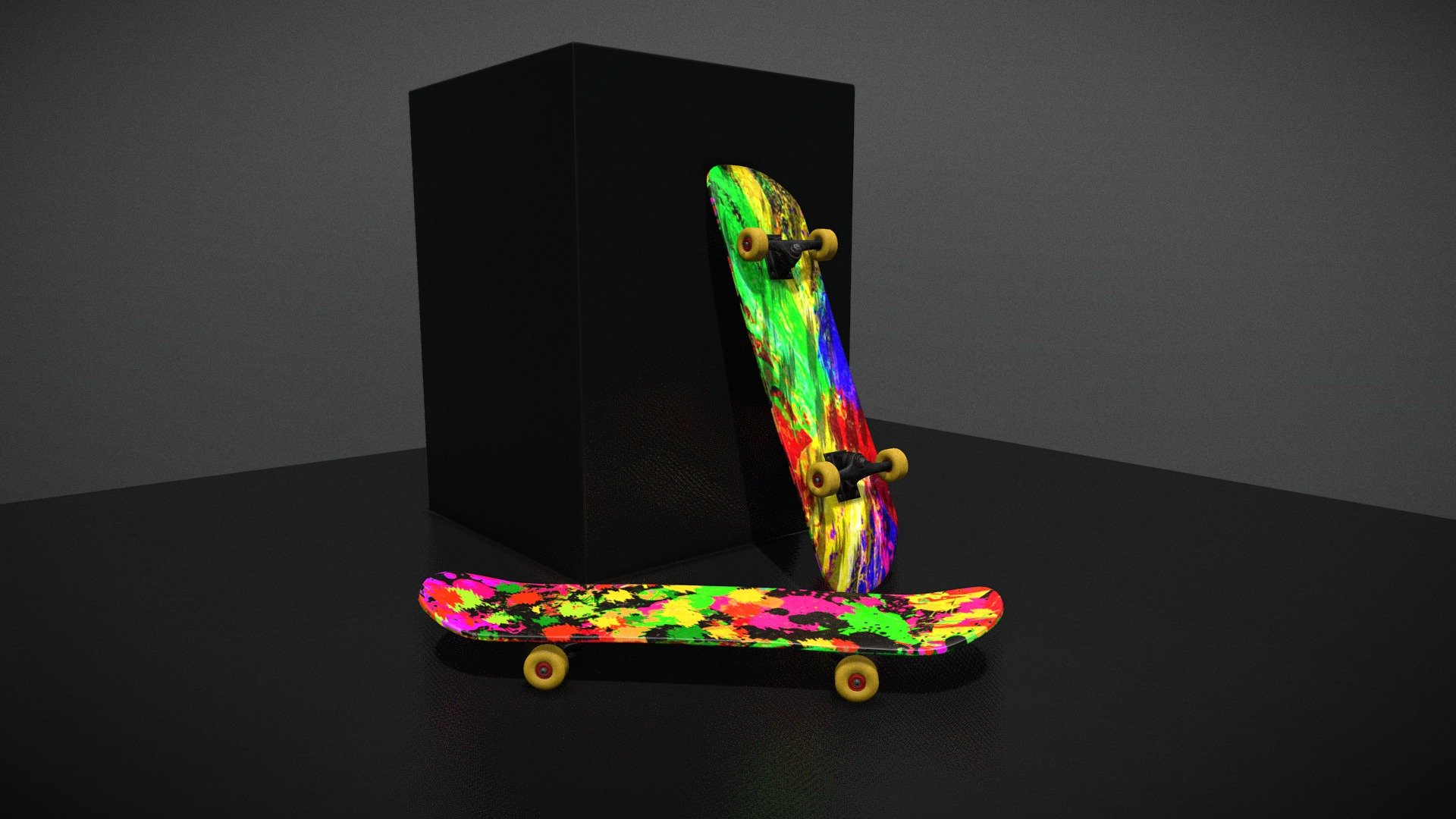 Textured skateboard - 3D model by Izen (@itsIzen) [7ae86f6] - Sketchfab