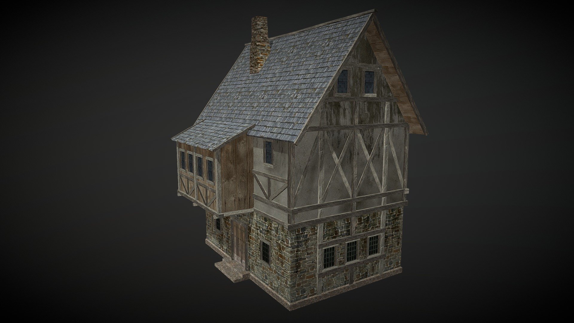 Medieval House - 3D model by Igor (@IgorP13) [7aea146] - Sketchfab