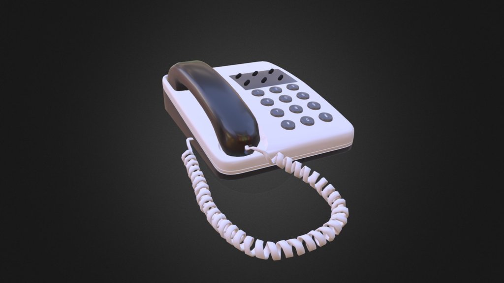 Telephone - Download Free 3D model by 3D Share (@3dsharesg) [7aeae41 ...