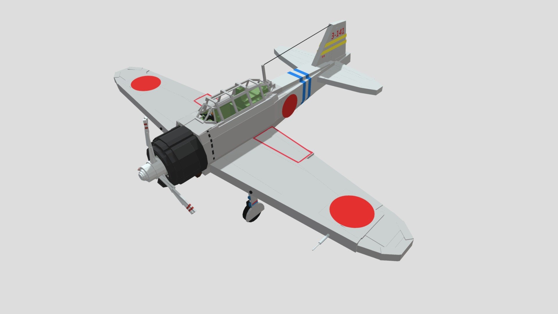 Mitsubishi A6M2 Zero Model 11 - Download Free 3D model by Ivon852 ...