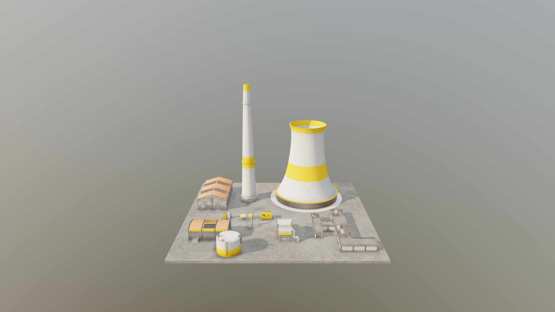 Power Plant Model 3D - 3D model by Adriano Spies (@adrianospies ...