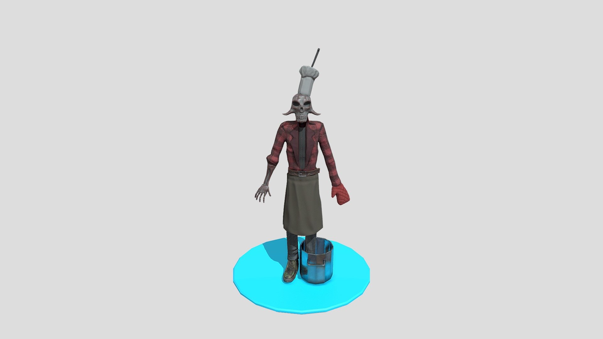 Chef Skeleton Sculpt Pose - 3D model by Jordan.Gren [7af5025] - Sketchfab