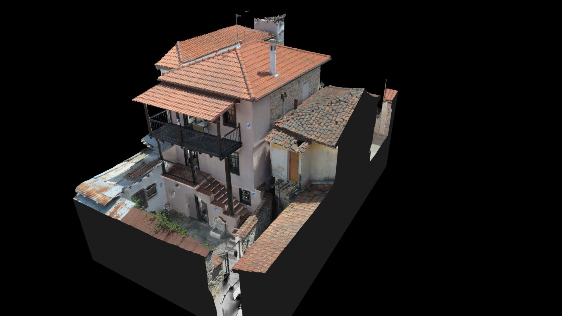Greek Traditional House - Arnaia - Halkidiki - 3D model by George ...