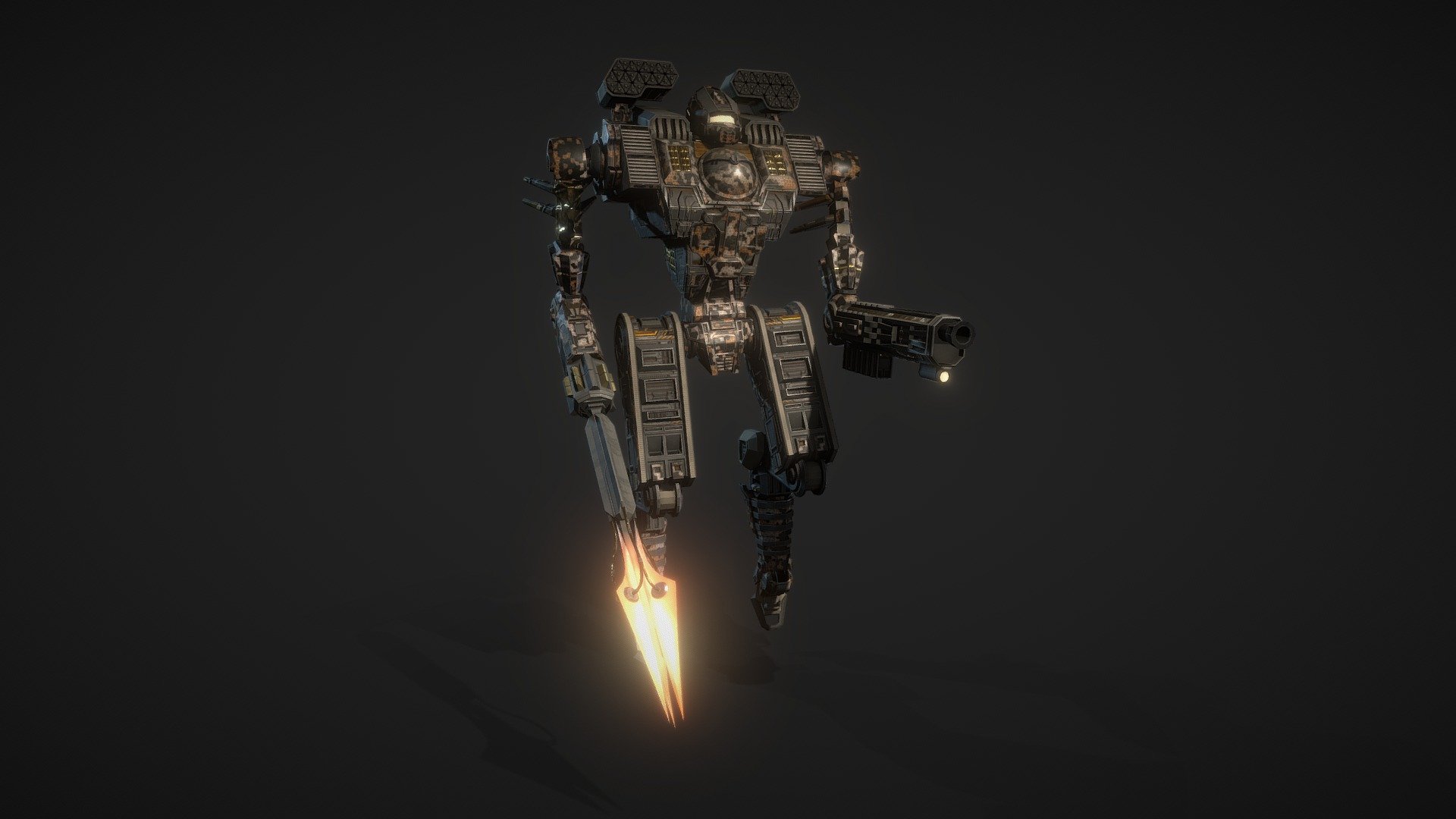 Mech Robot 3 - 3D model by Enigma Arts (@EnigmaArts) [7af85dc] - Sketchfab