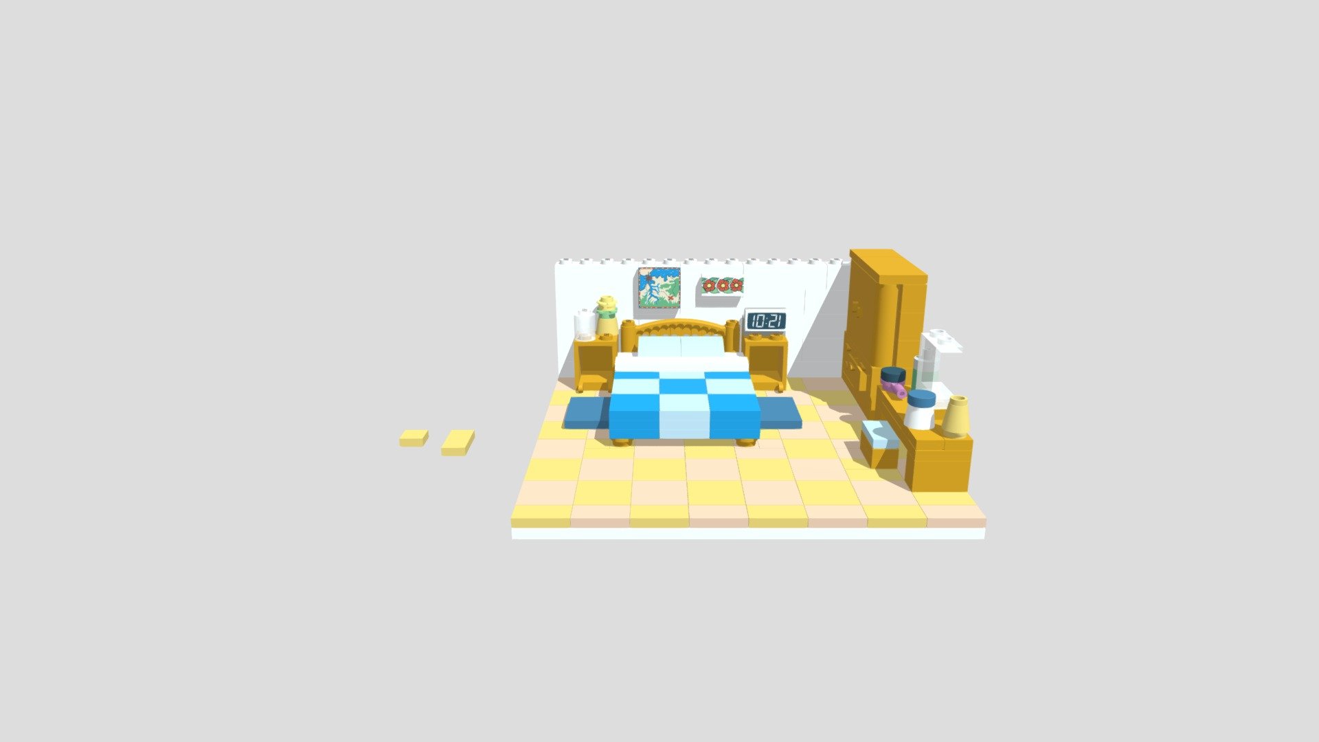 Bedroom Lego - 3D model by arkanafif [7afb7f9] - Sketchfab