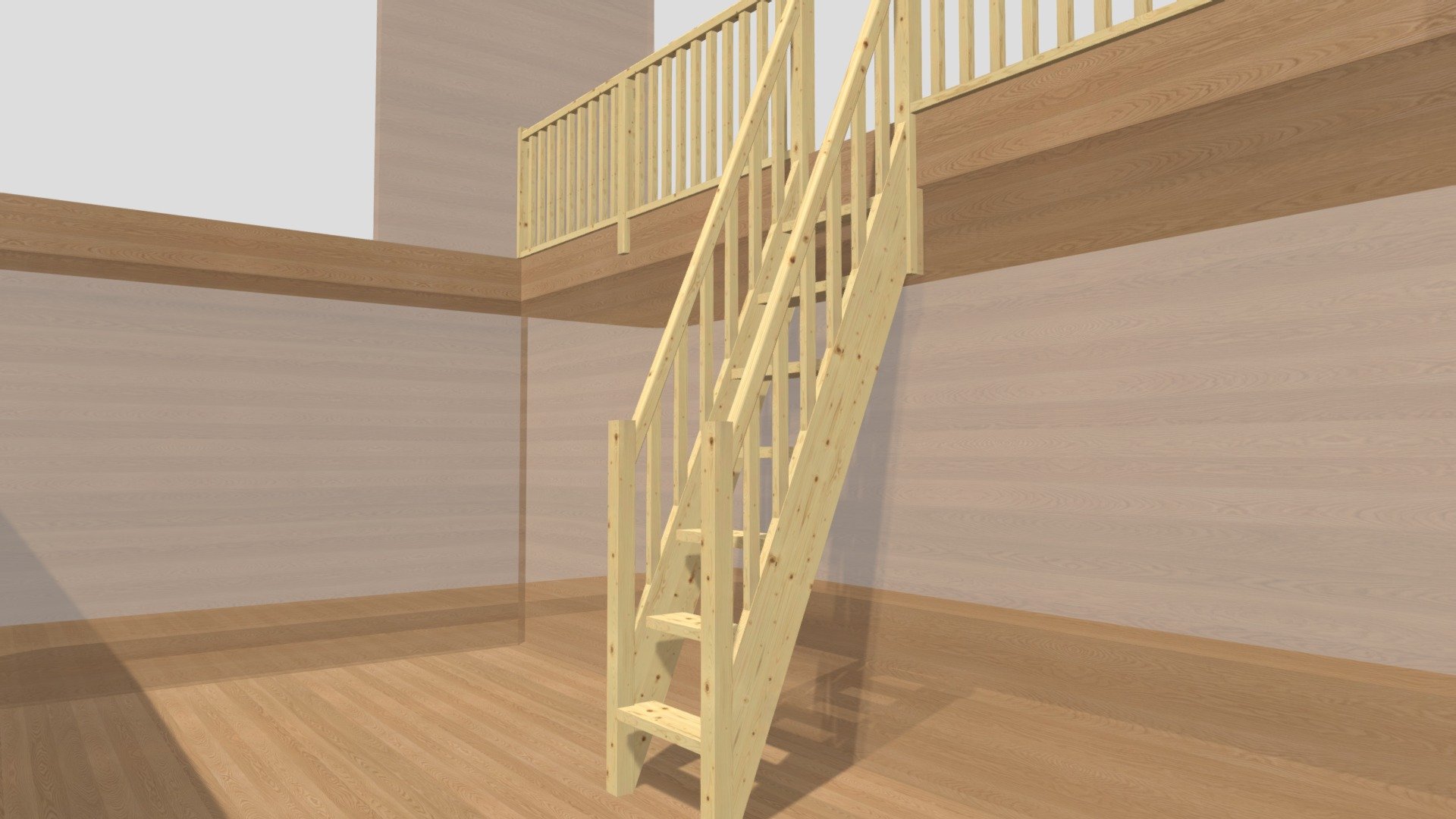 CLT treppredel. - Download Free 3D model by Aarain [7afc658] - Sketchfab
