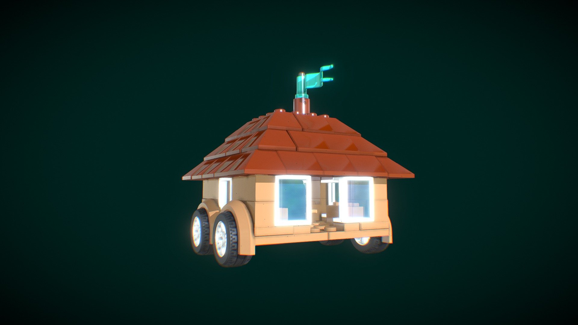 Car House Lego - Download Free 3D model by Brit Kids Digital Design ...