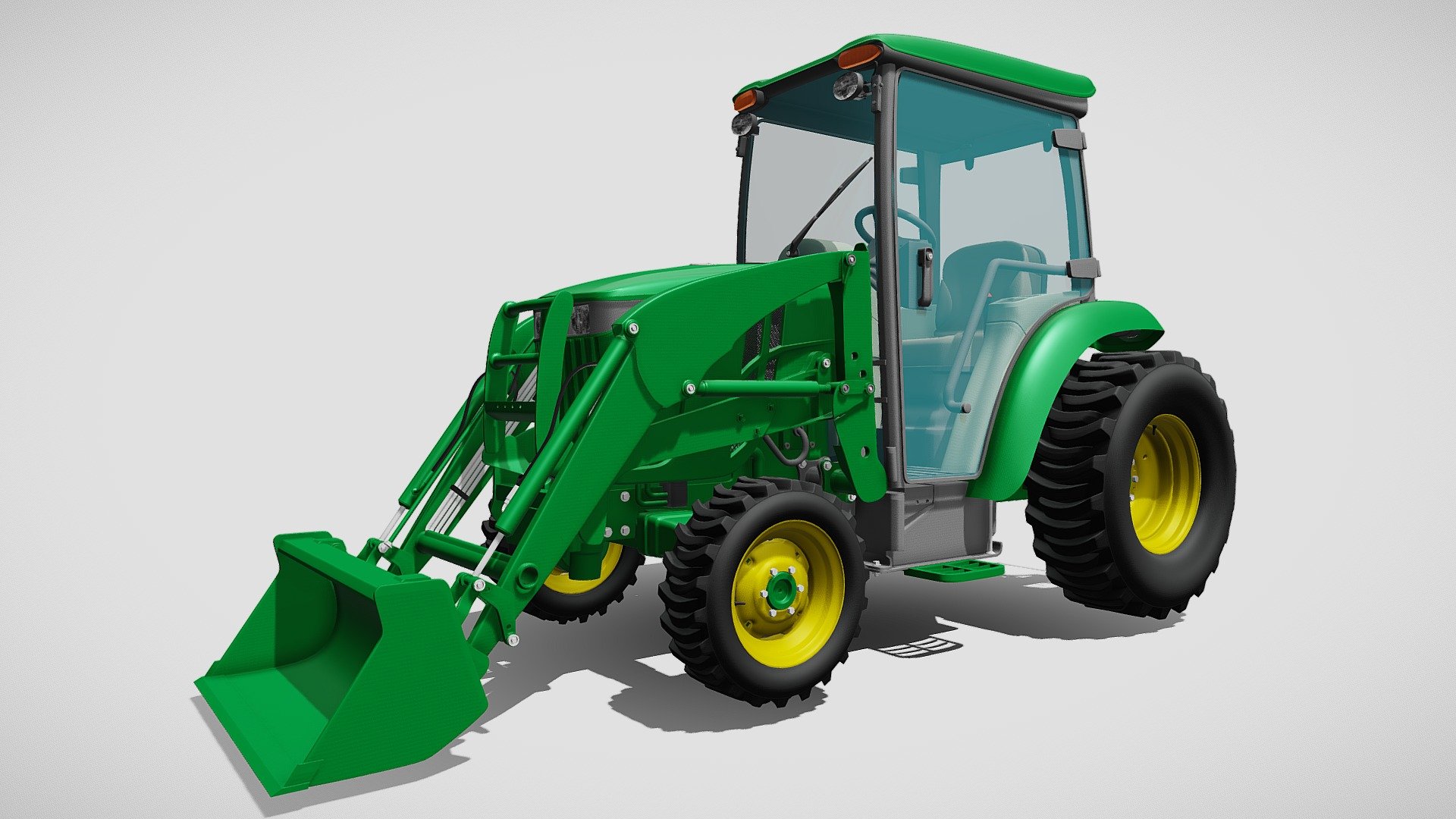 Compact Utility Tractor - Buy Royalty Free 3D model by 3DHorse [7b05b8e ...