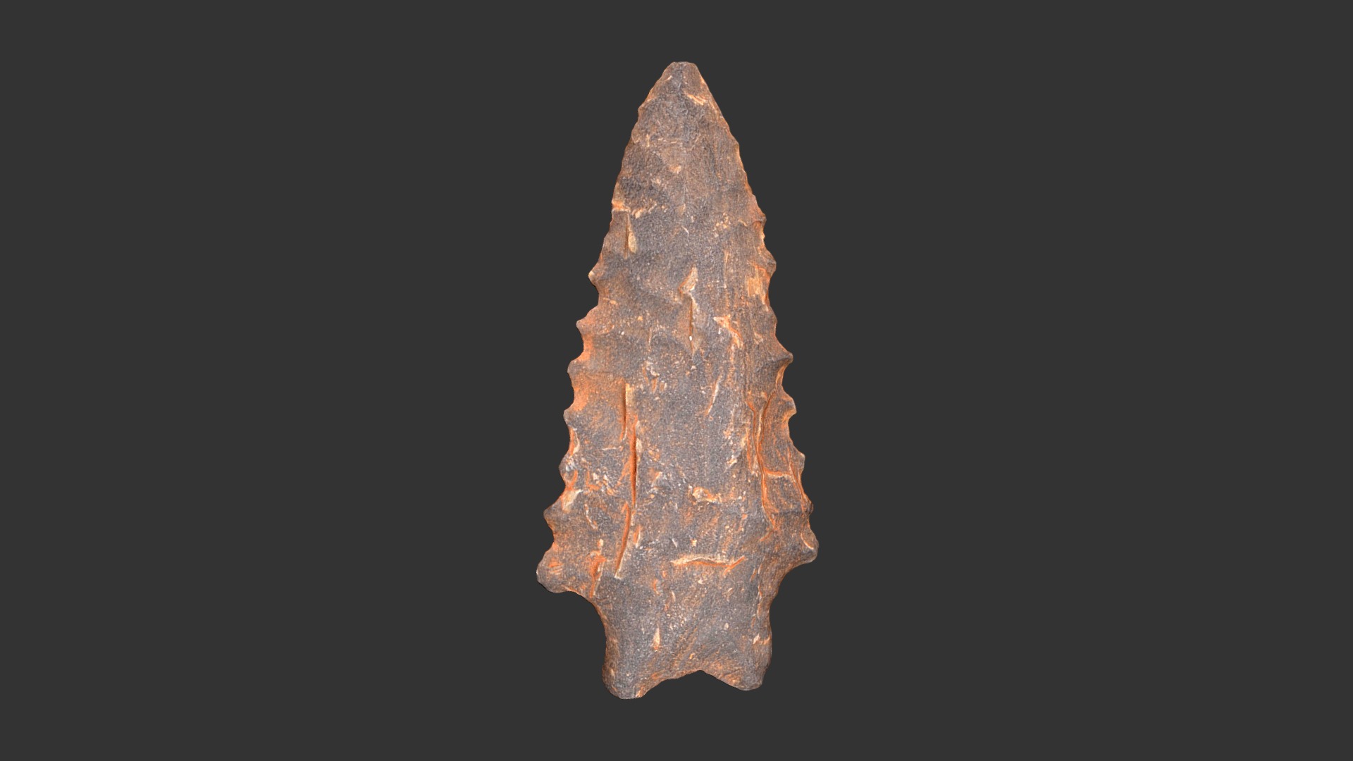 Kirk Serrated Projectile Point (2101a404-1) - Download Free 3D model by ...