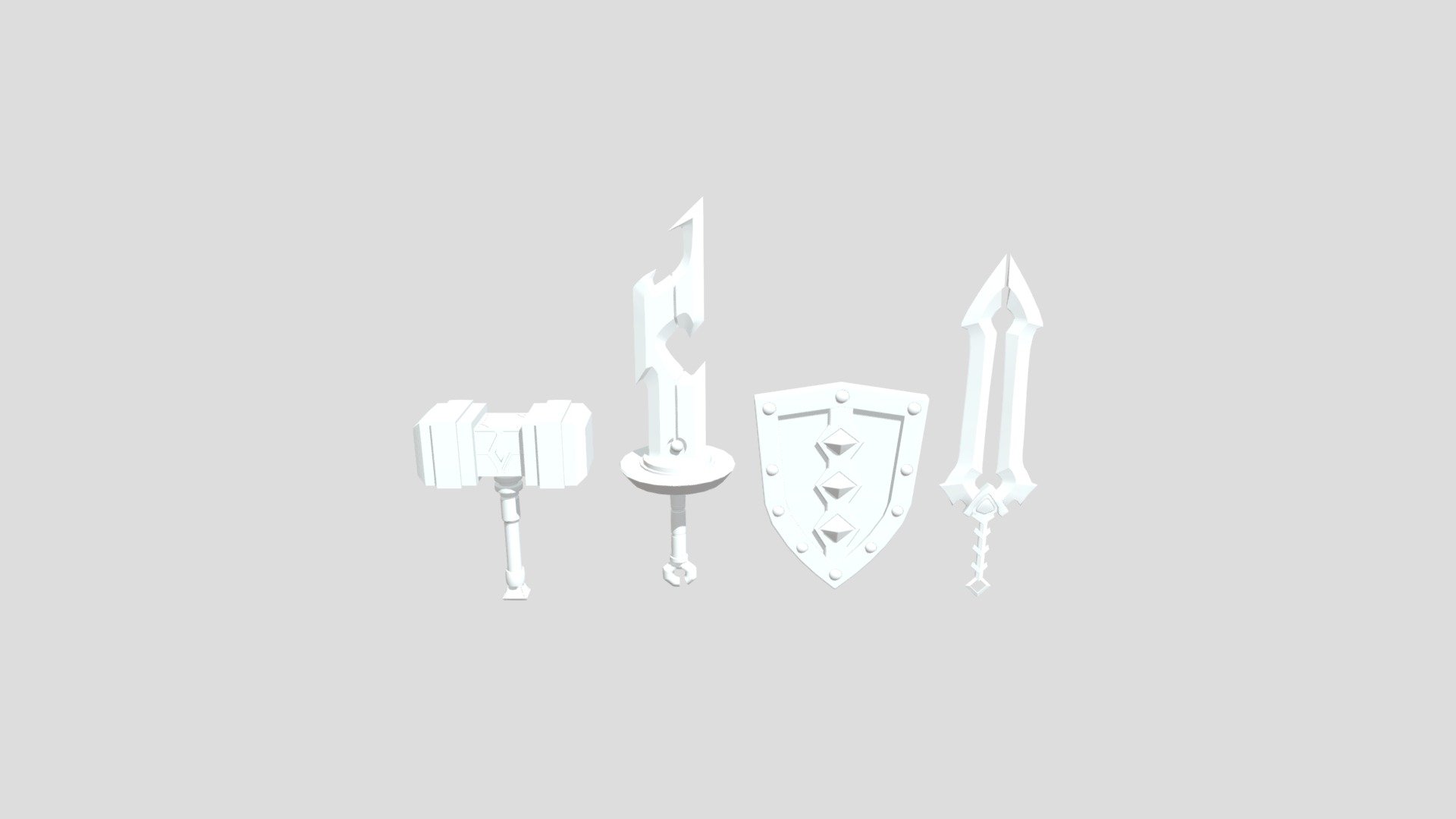 Practice low-poly weapon - 3D model by EvJes [7b0c9bf] - Sketchfab