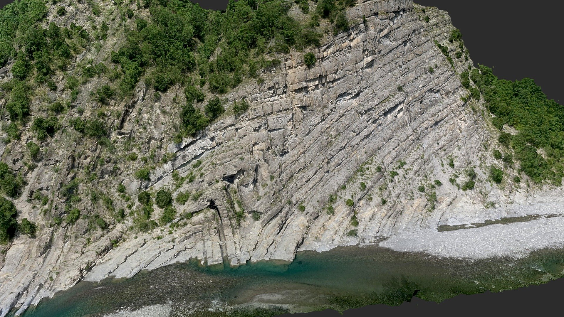 Flysch deformation structures - N-Appennines - 3D model by ...