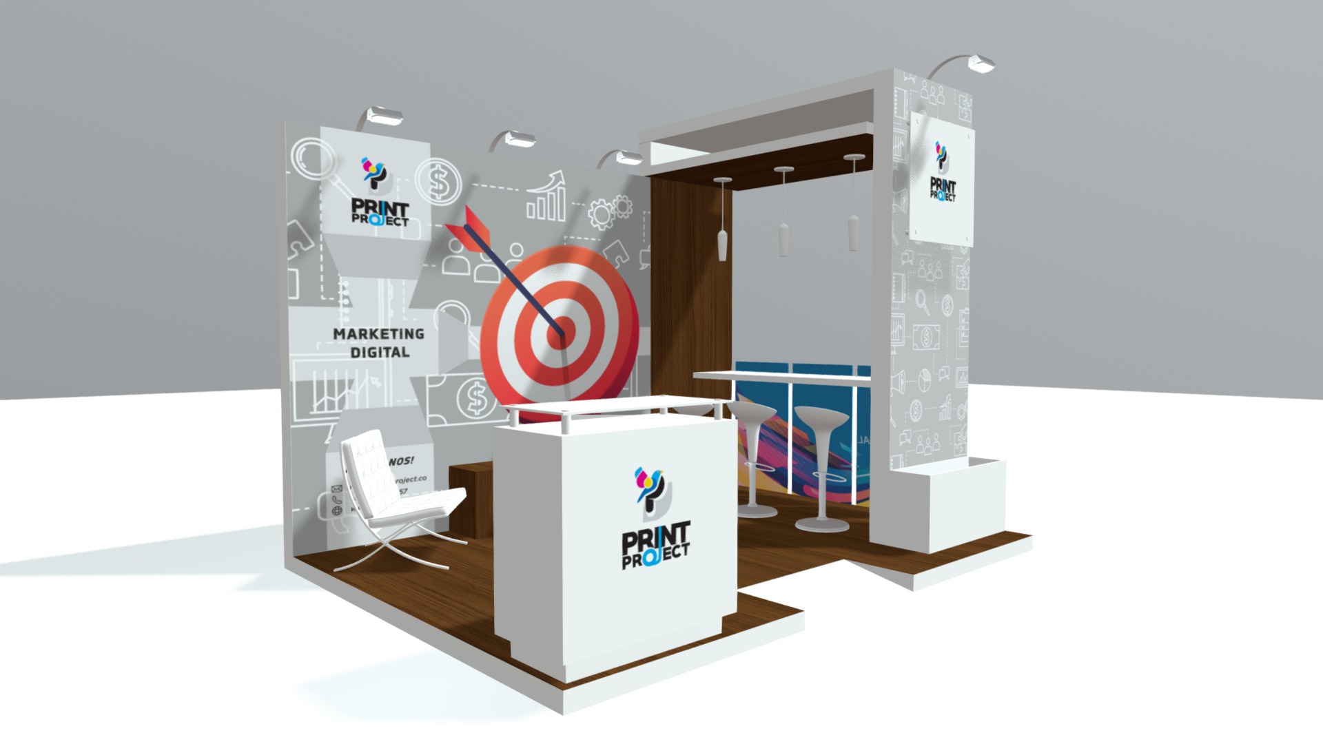 [05] Print Project - New Stand 2018 - 3D model by Kris Machado 3D ...