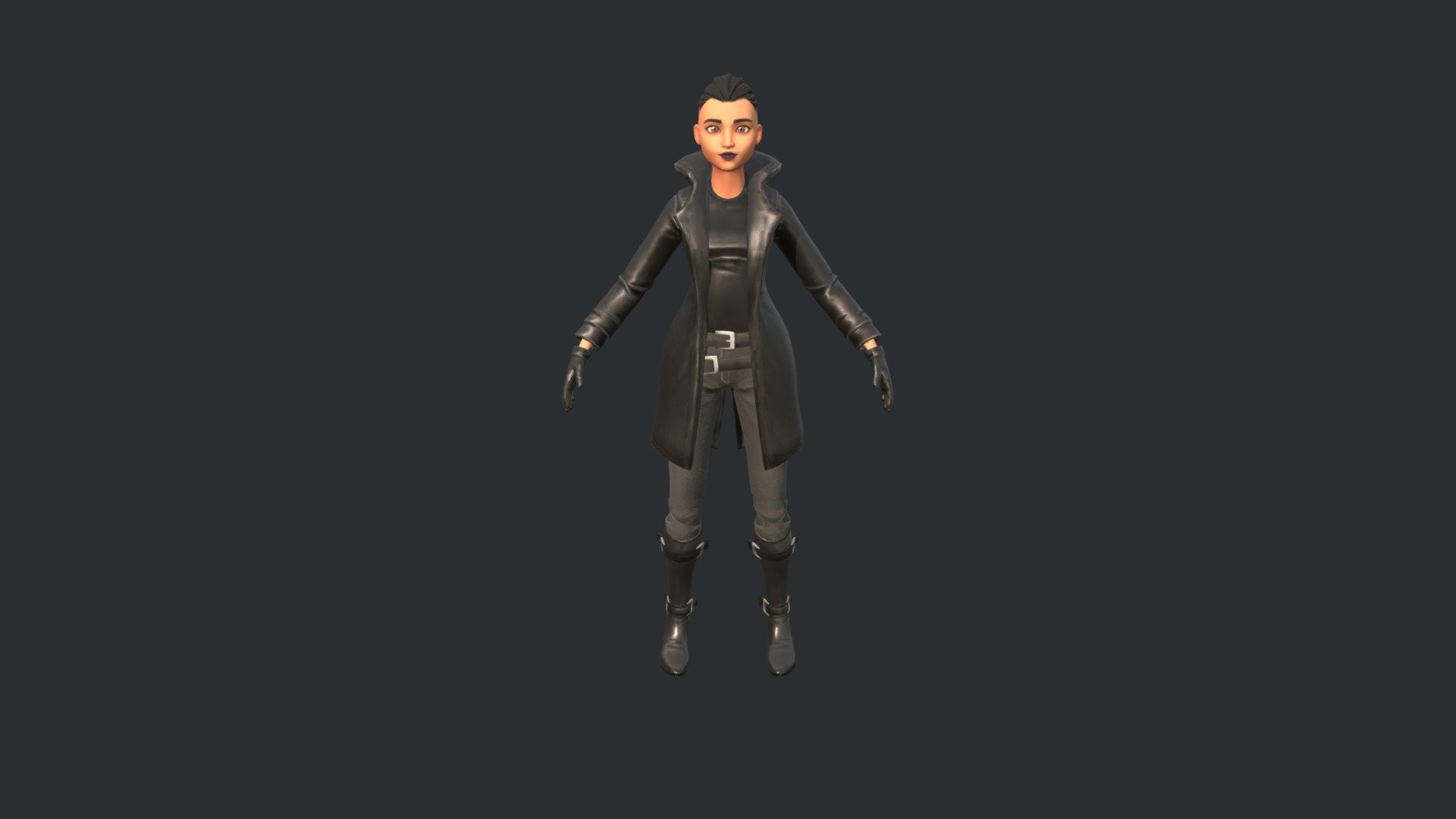 character girl #7 (FBX) - Download Free 3D model by BELAZ (@asset_for ...