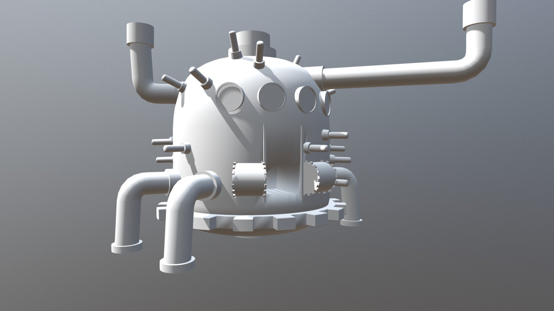 Steampunk Big Generator wip - 3D model by Izan_Sama [7b1223f] - Sketchfab