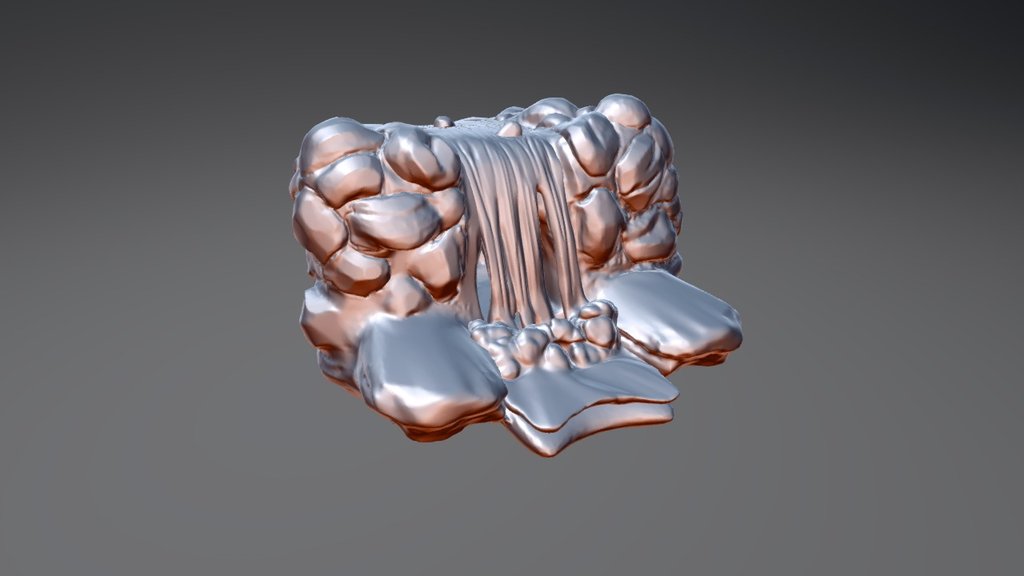 Day 15 Waterfall - 3D model by Gemma Suen (@gemmasuen) [7b1480a ...