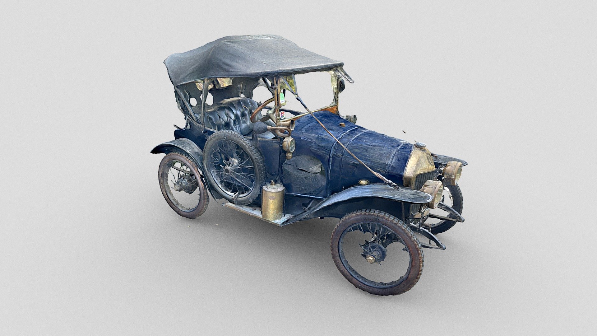 Day 200: Rare 1913 "Le Zebre" car - 1scanaday - Download Free 3D model ...