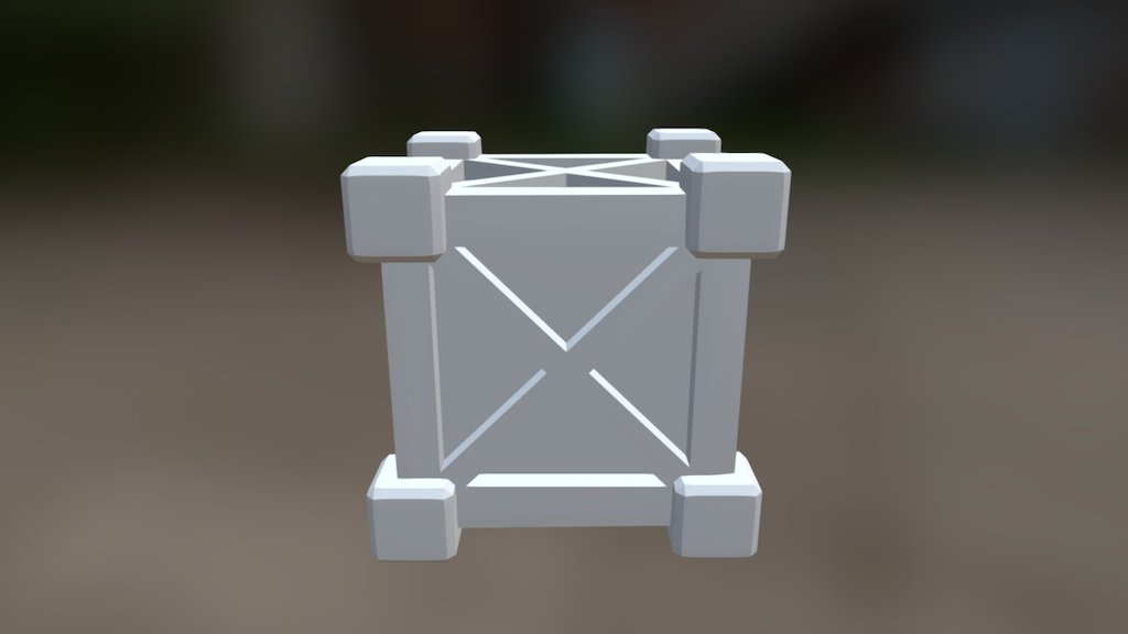Cube crate - 3D model by fyanf [7b1667c] - Sketchfab