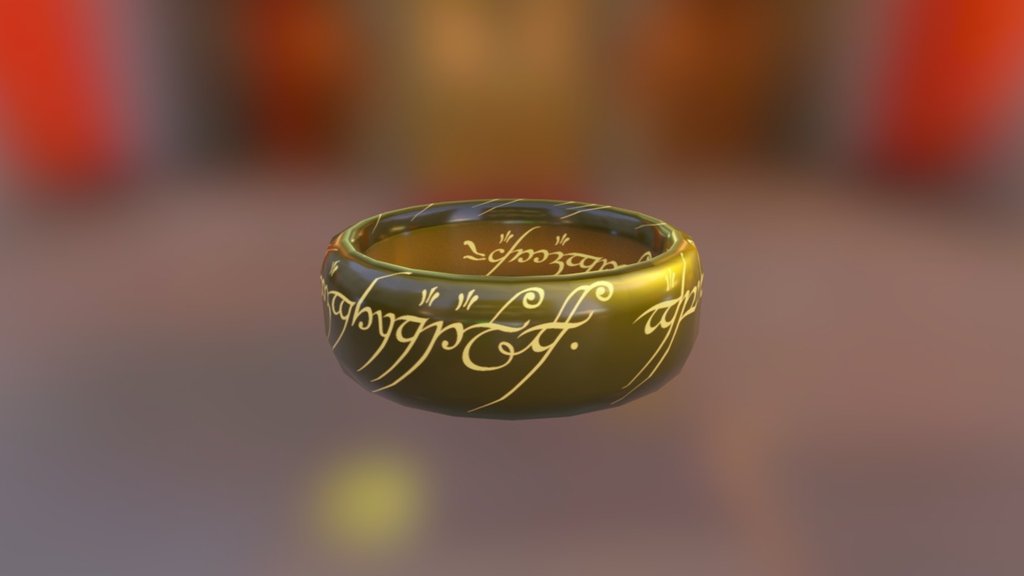 The one ring - 3D model by adrigonzalez (@adrigzz) [7b16d4c] - Sketchfab