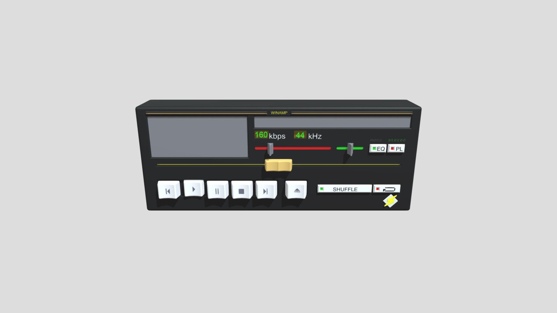Winamp - Download Free 3D model by BGabor [7b1a8cd] - Sketchfab