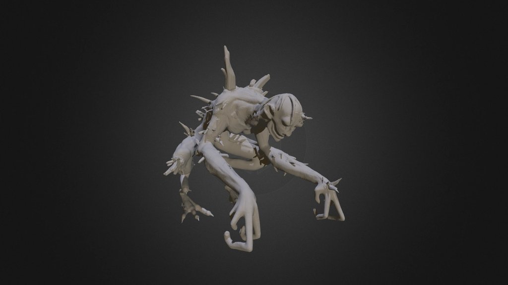 Zombie Hunchback Crawler - 3D model by SkyInAPond (@xthehoatzin ...