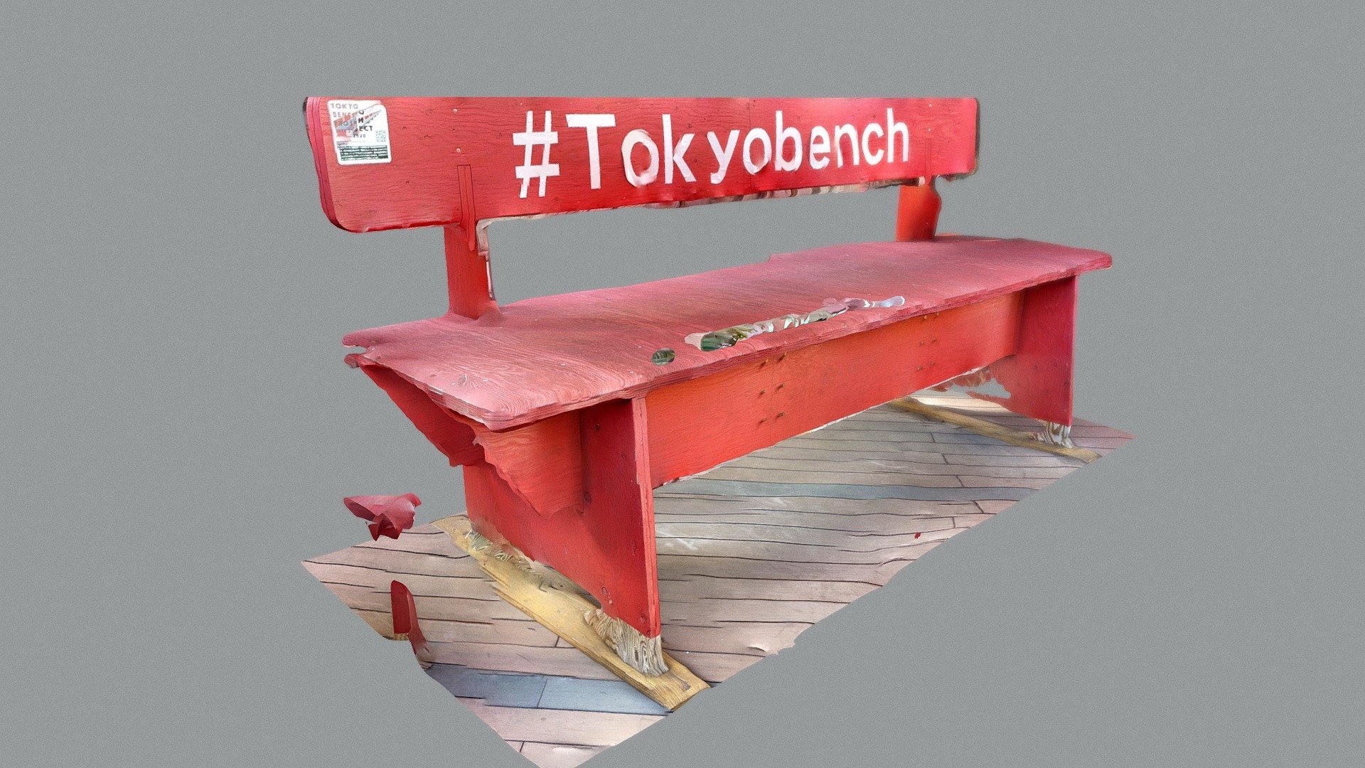 TOKYO bench - Download Free 3D model by kazugoru [7b1db4c] - Sketchfab