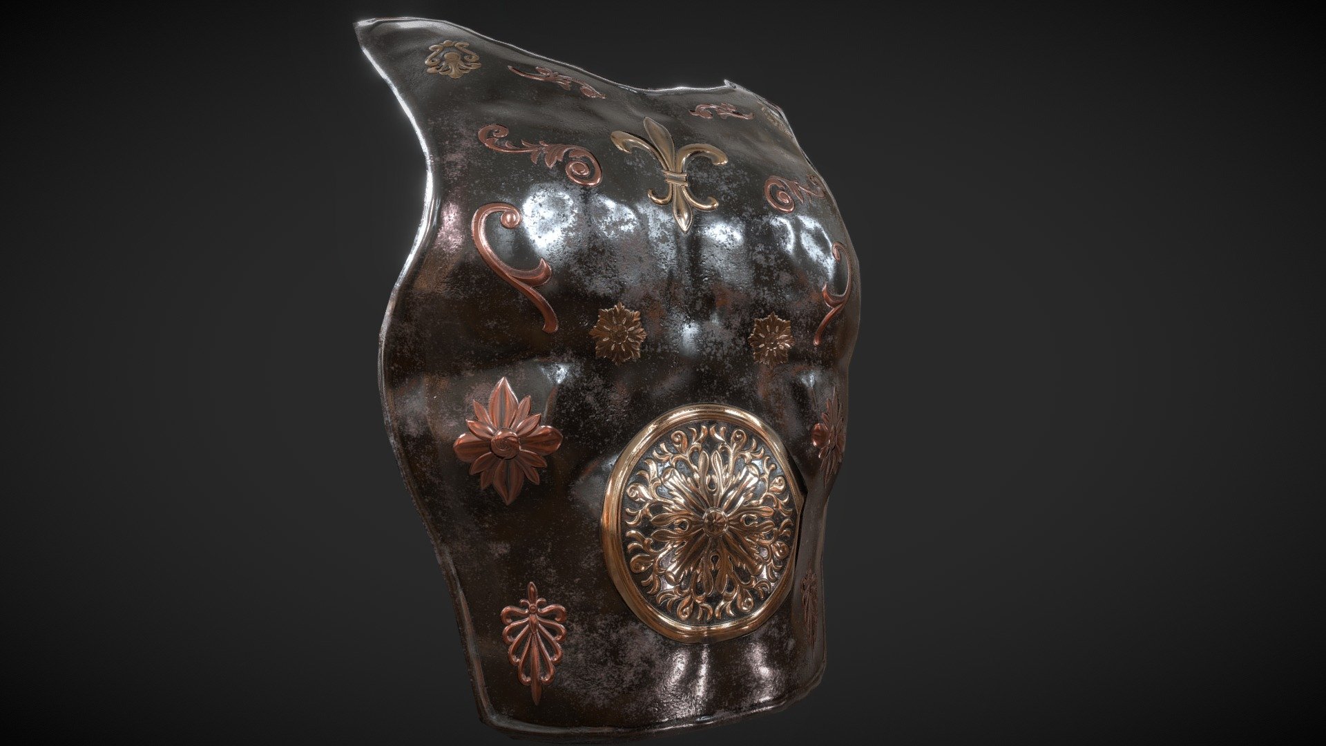 Chest - Piece of Armor - 3D model by Franco Vitale (@francovitale ...