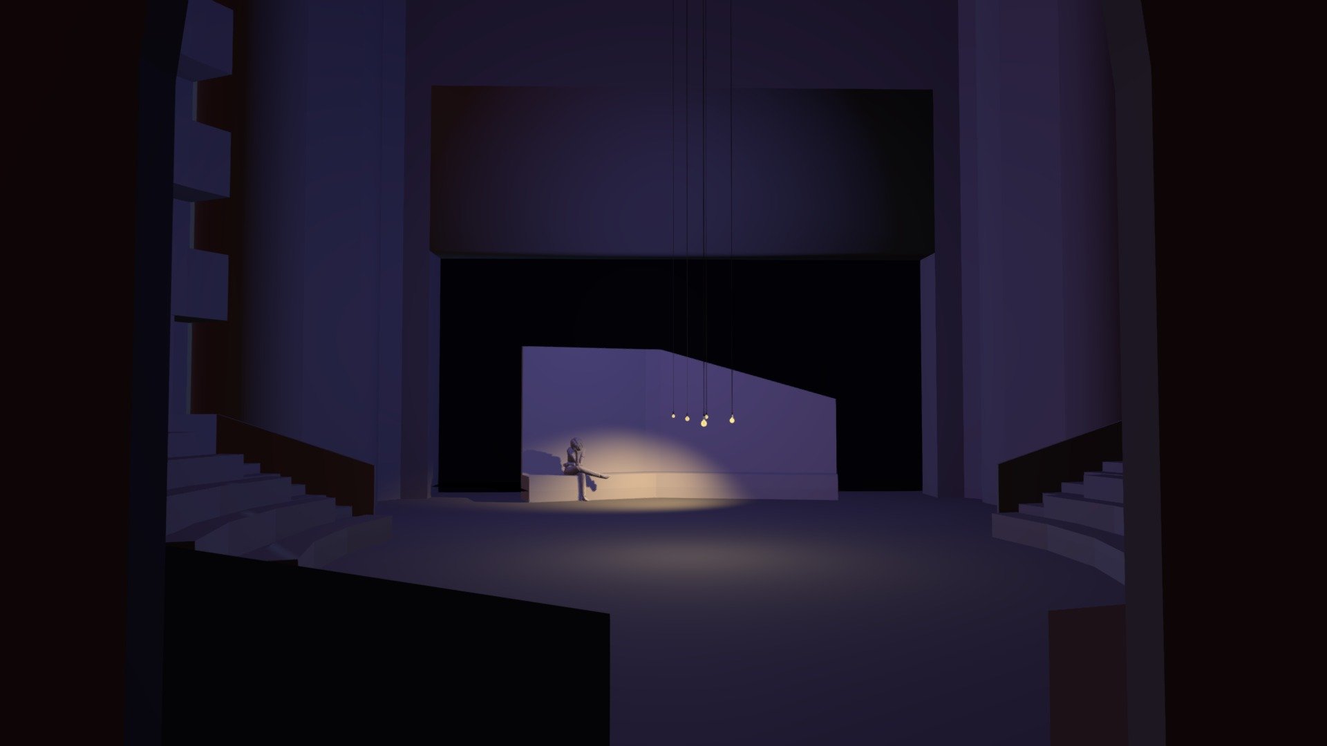 "Spazio Vuoto" - teatro studio Melato - Download Free 3D model by ...