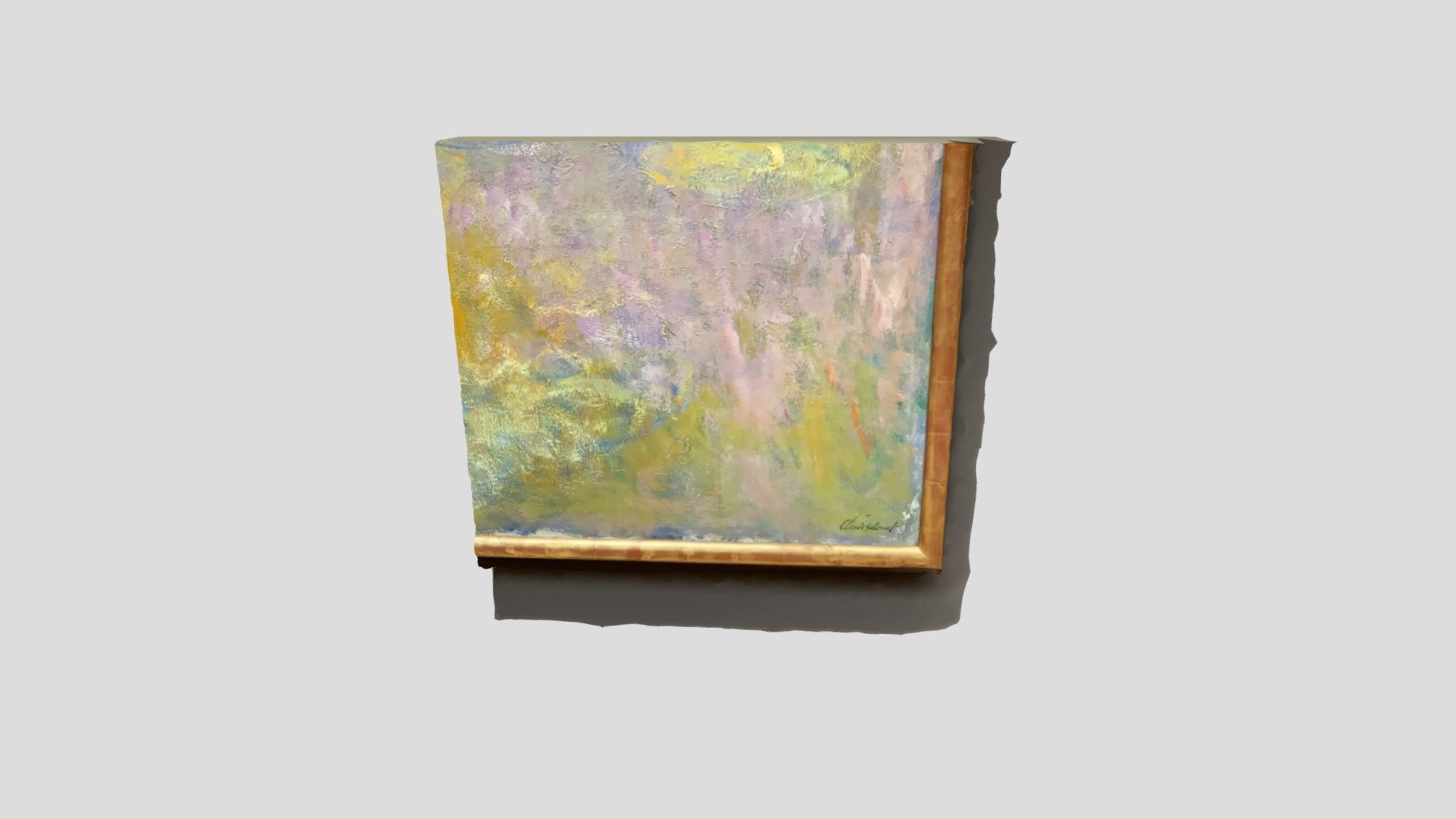Fragment Of Water-Lilies. C. Monet. Nat. Gallery - Download Free 3D ...