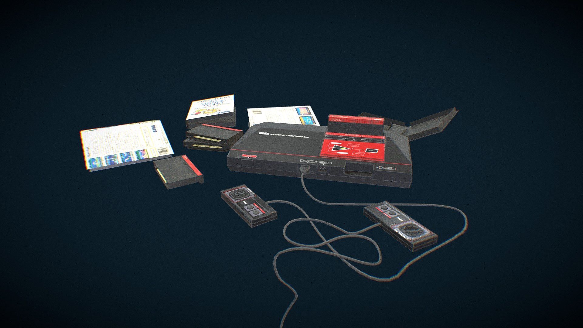 Videogame Sega Master System - Buy Royalty Free 3D model by Robinson ...
