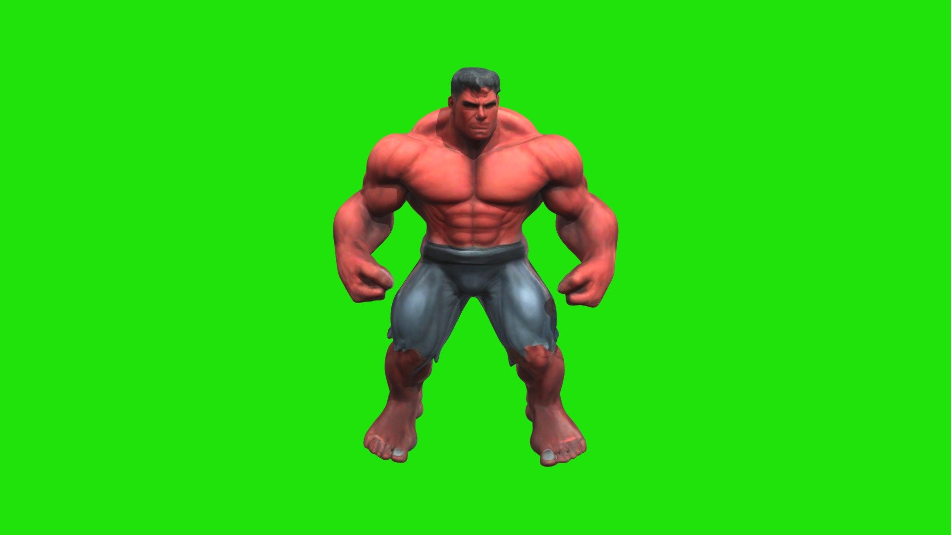 Red hulk 3d model ftu tsask - Download Free 3D model by Sunny khude 3d ...