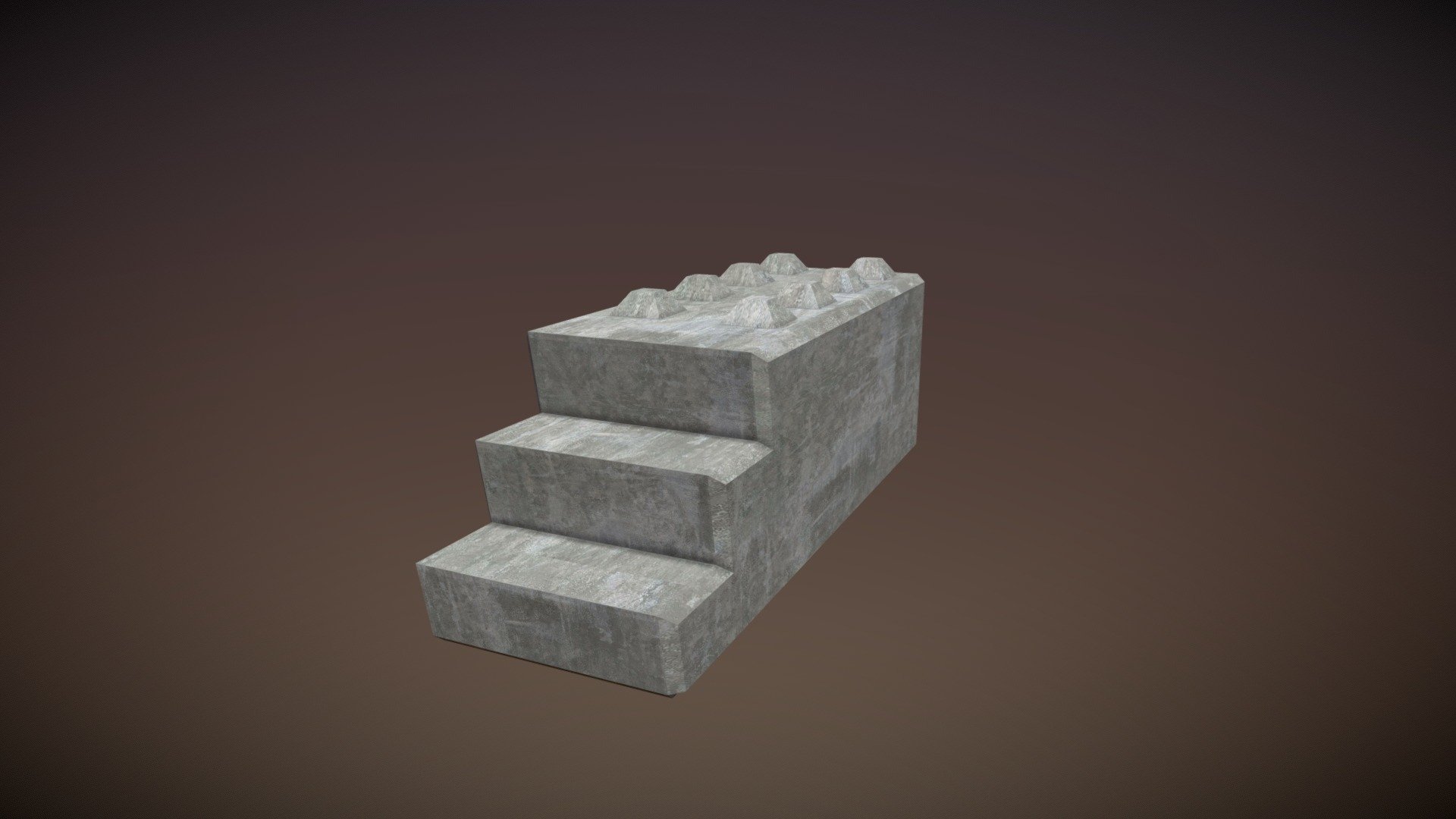 BetonBlock (Standard 2'x2'x6'- Steps block) - Download Free 3D model by ...