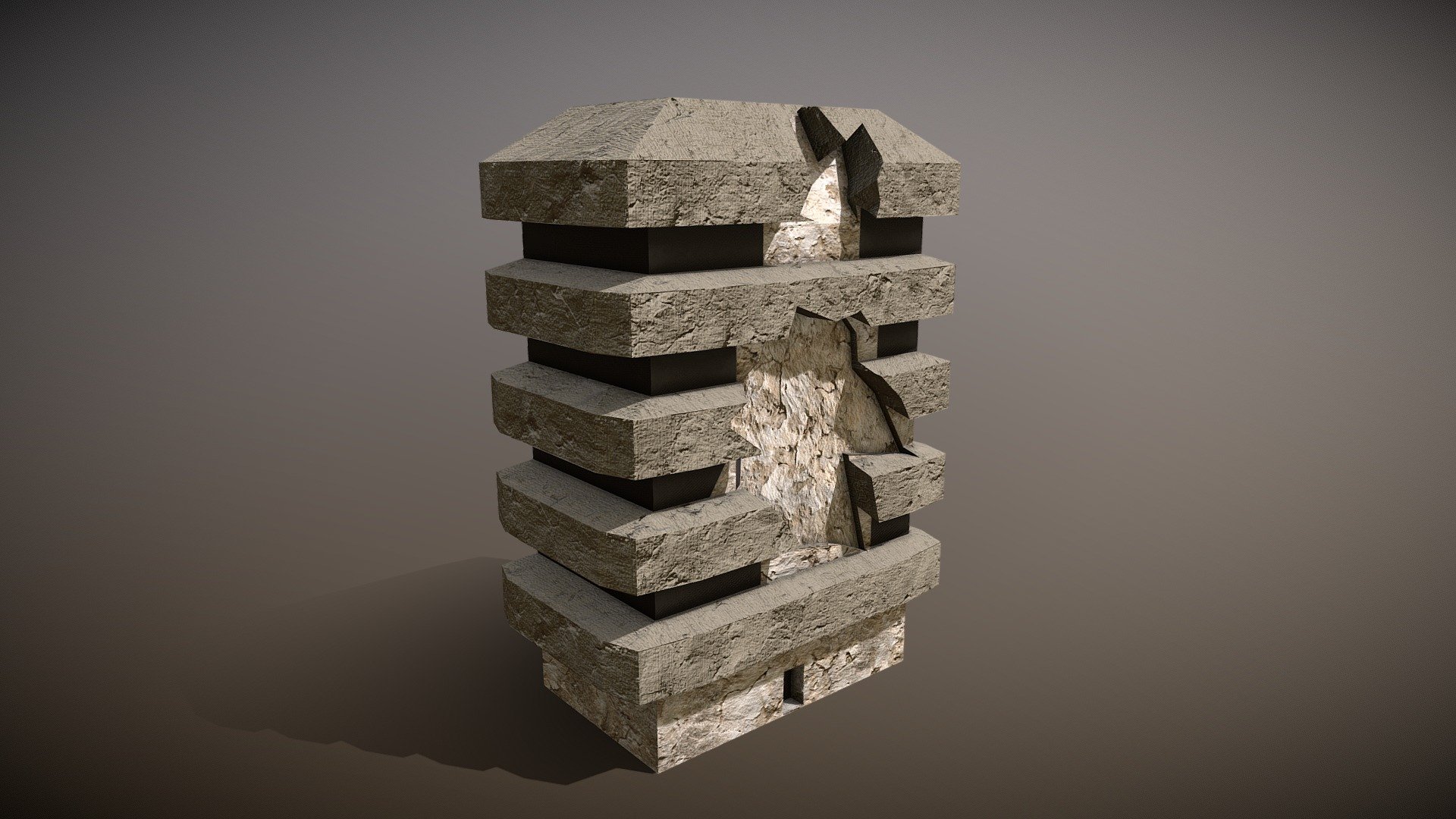 Destroyed Building 3 - Download Free 3D model by LeeMoorhead [7b2a60a ...