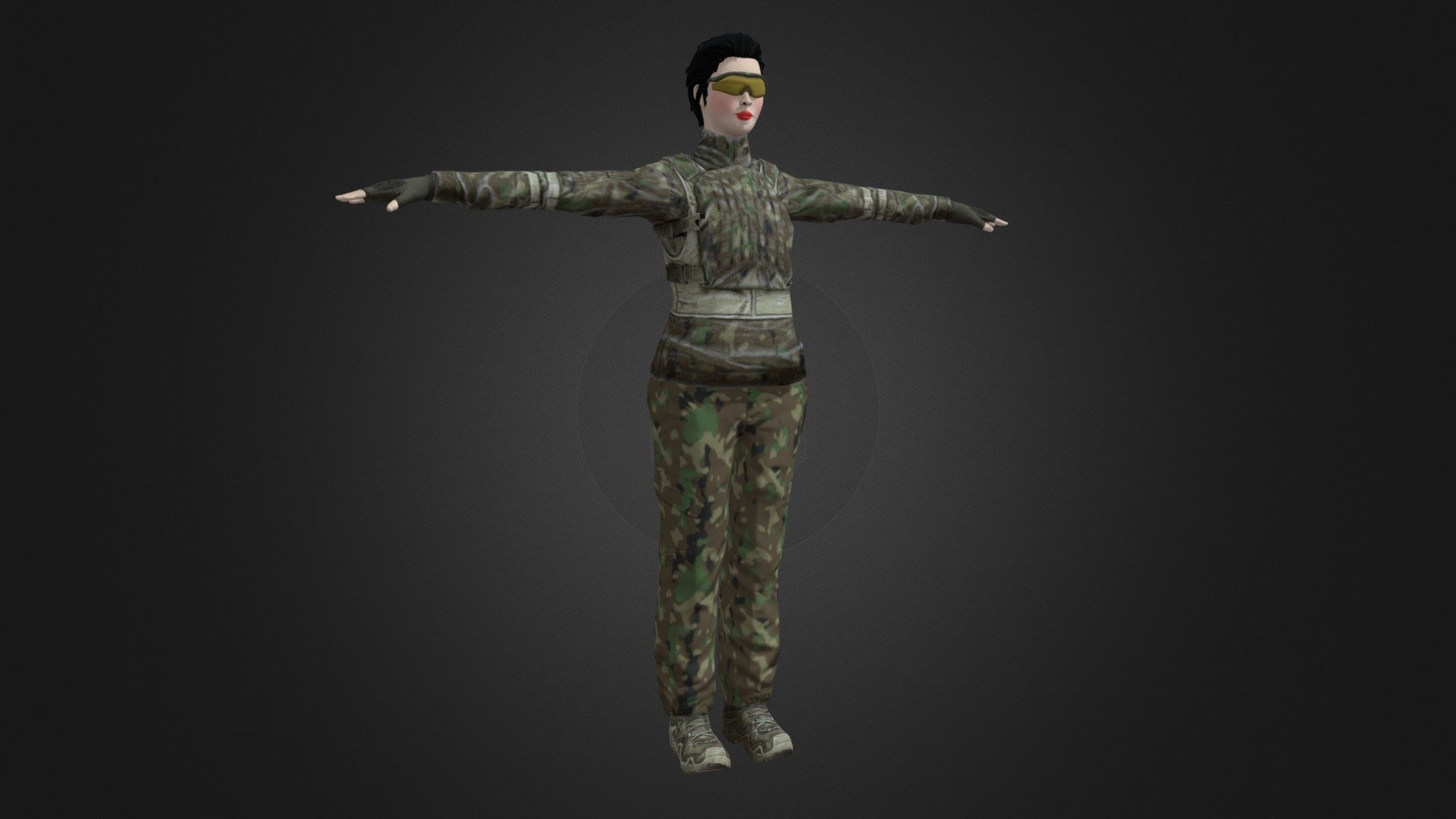 Military woman - Download Free 3D model by samsikua [7b2bb91] - Sketchfab