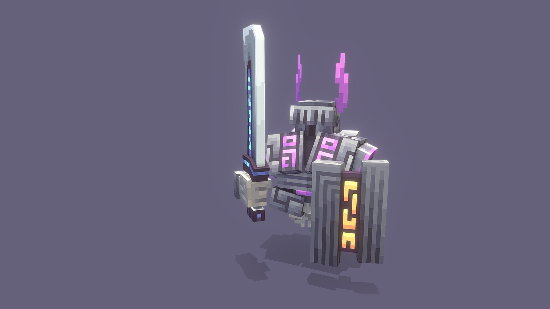 Ghost Knight [minecraft] - 3D model by sedona1029 [7b2d259] - Sketchfab