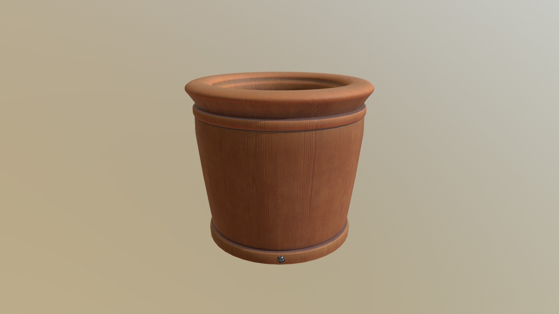 Wooden Pot - 3D model by room [7b2f451] - Sketchfab