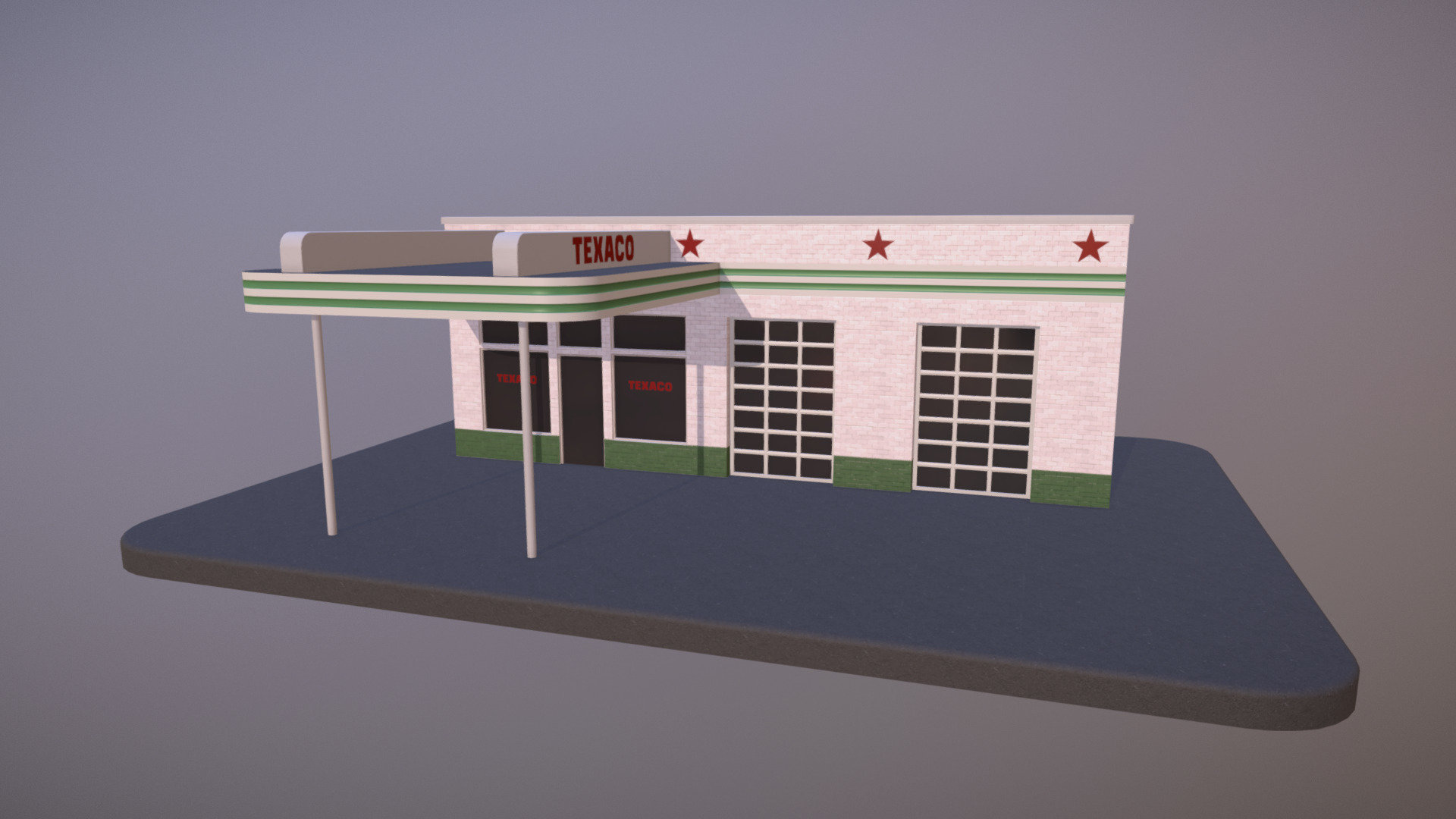 Gas Station - 3D model by hampusback [7b2f4a9] - Sketchfab