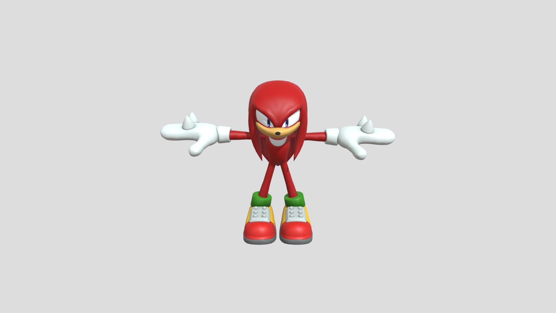 Knuckles The Echidna - Download Free 3D model by Thisman5648 [7b30c41 ...