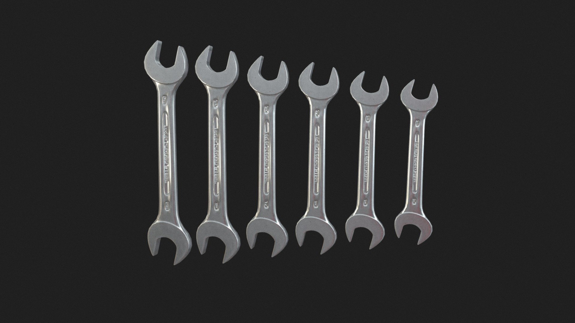 Spanner set - 3D model by Carbon Cube Motion (@carboncube) [7b32469] - Sketchfab