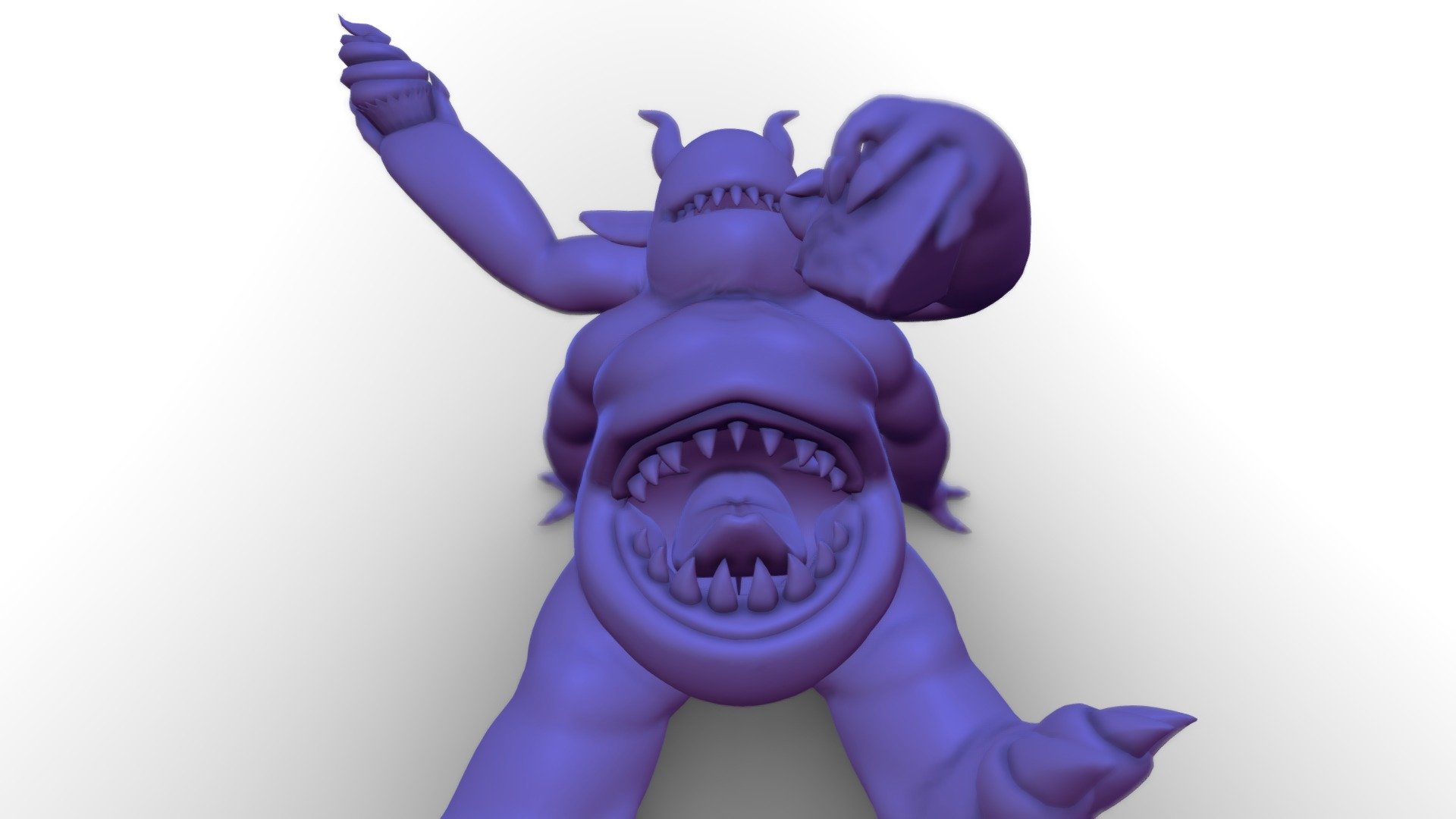 Purple Monster - Monster Munchies! - 3D model by Gamedirection [7b34ff2 ...