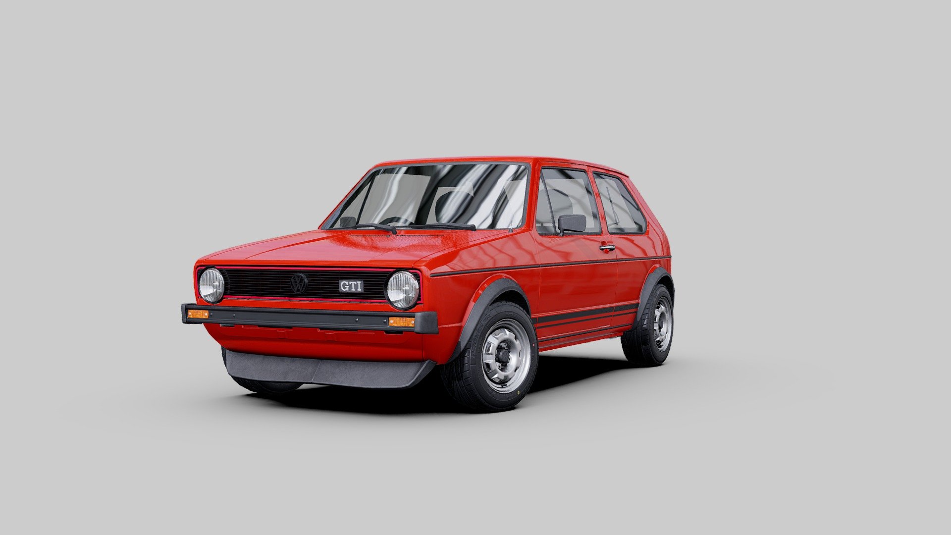 1976 Volkswagen Golf I GTI - Buy Royalty Free 3D model by Works Auto ...