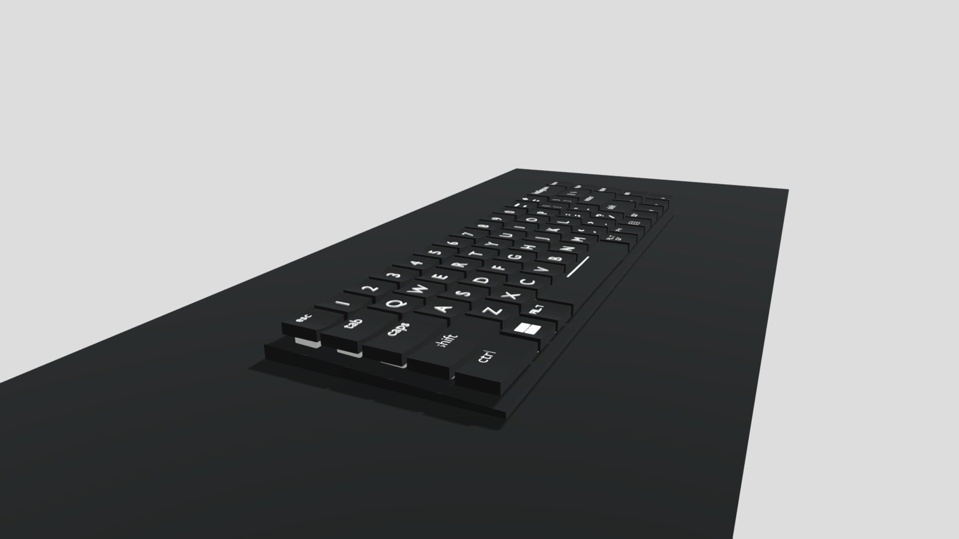 Keyboard - Download Free 3D model by Cgking (@Blackzie) [7b399c2 ...