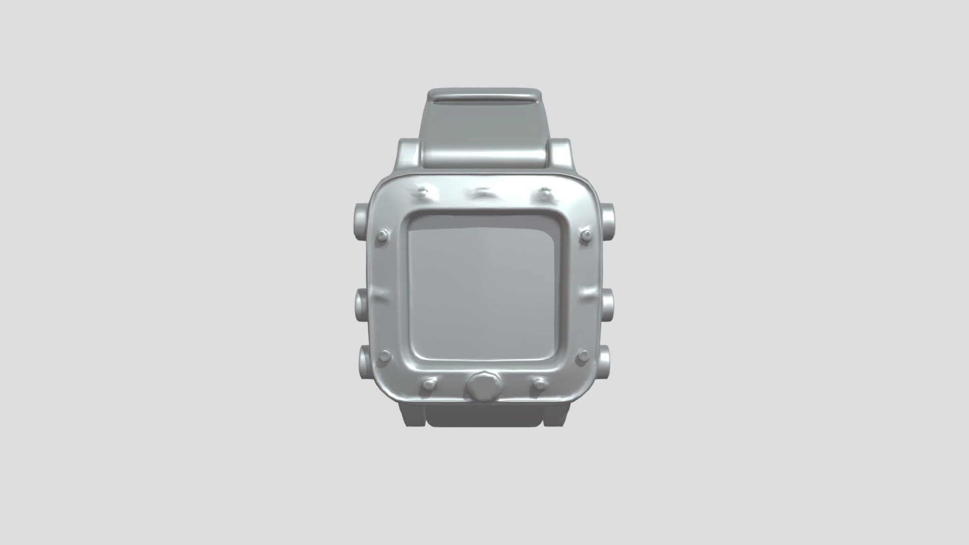 futuristic wrist device with screen - 3D model by drjgouveia [7b3a31b ...