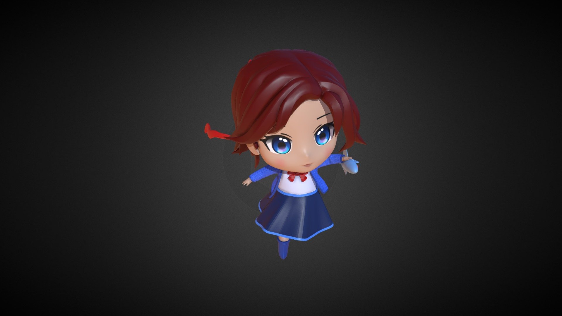 Chibi Girl - Download Free 3D model by Yuliia Tsukanova (@yuliatsu ...