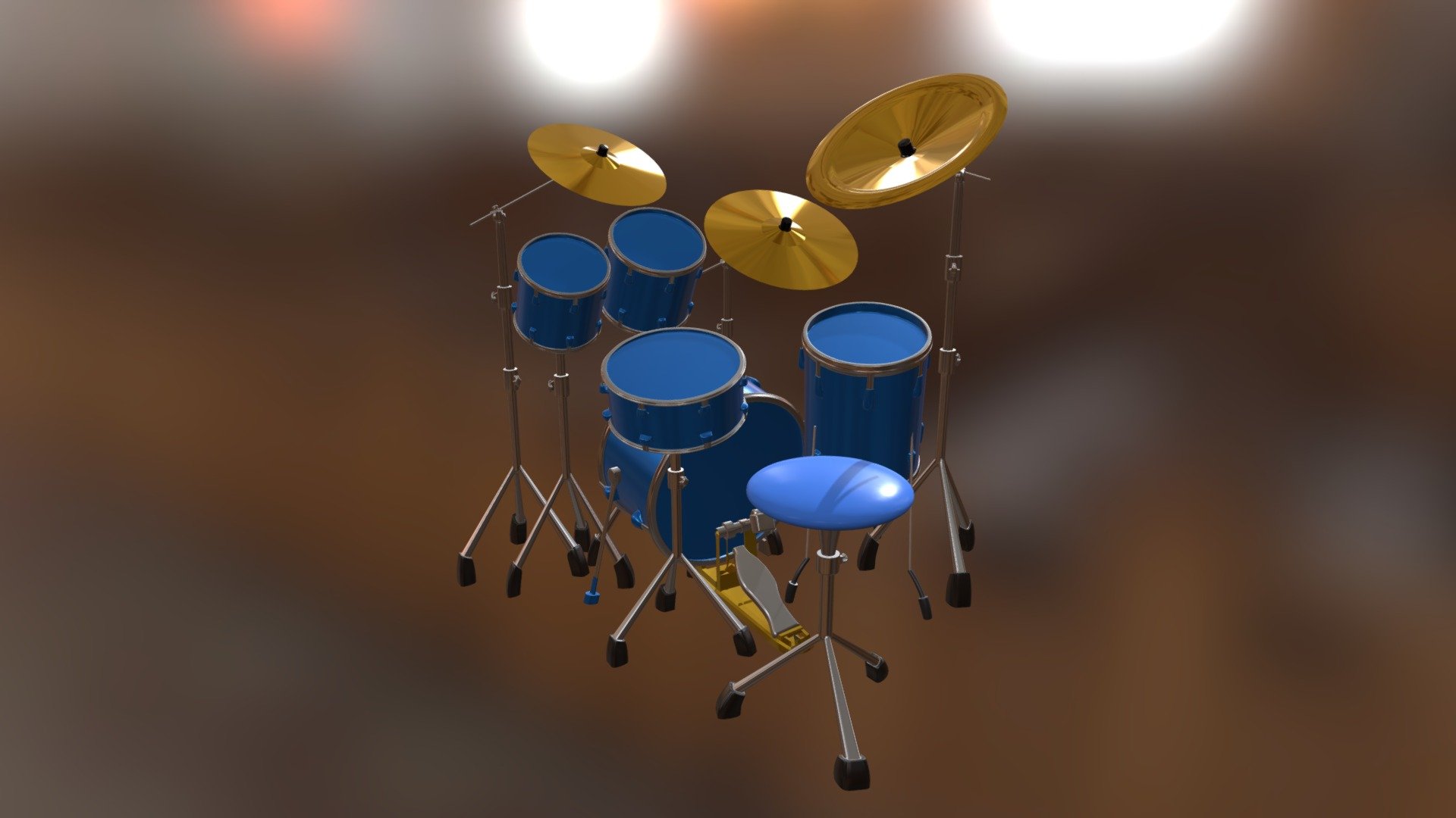 Drum Set - 3D model by ra7894 [7b3aef0] - Sketchfab
