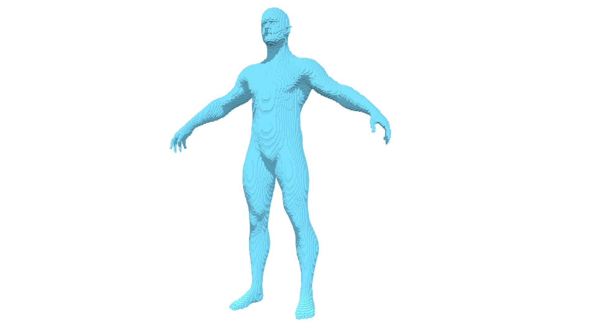 male_voxel - 3D model by rinmyzk0214 [7b3afce] - Sketchfab