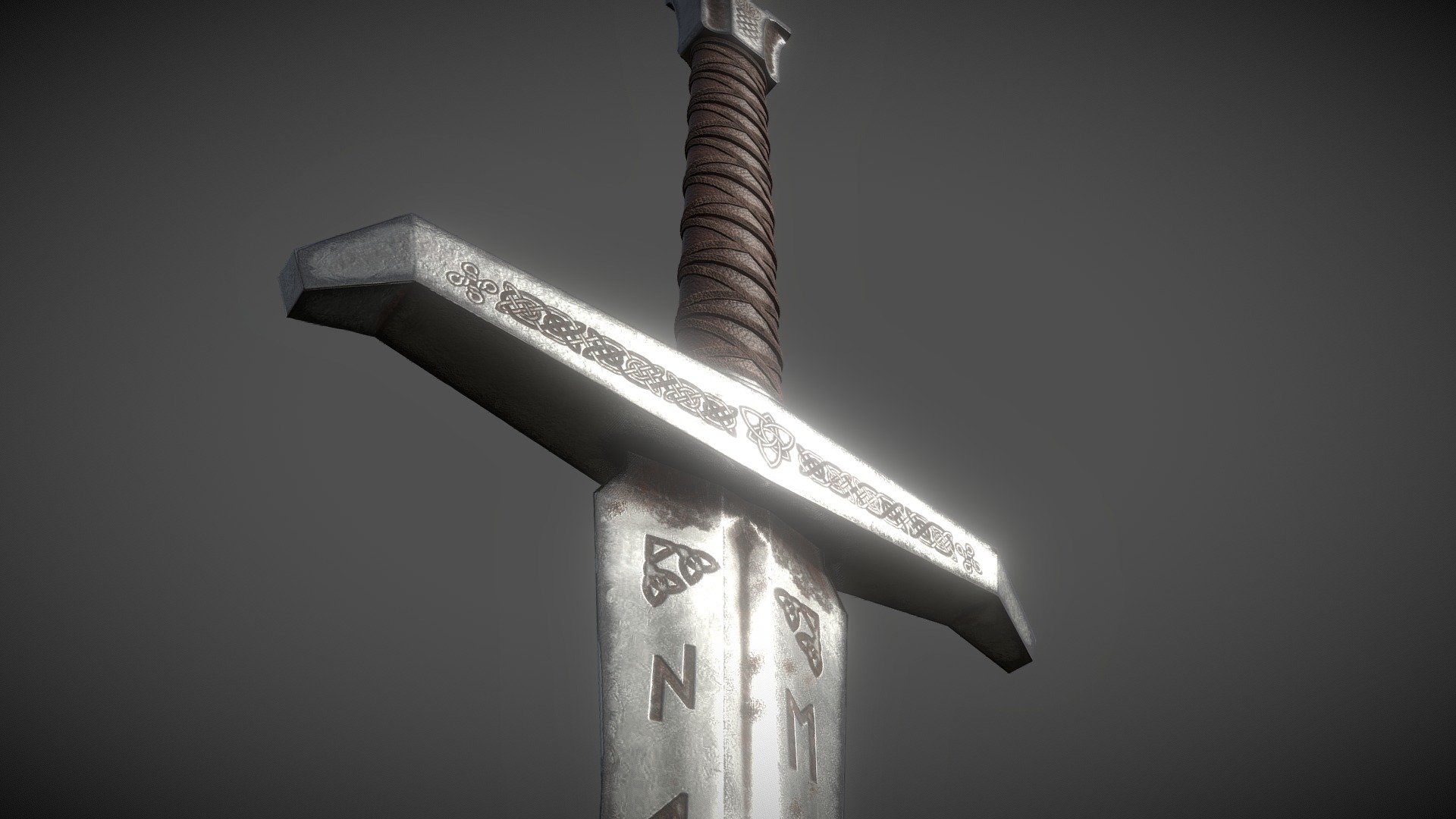 Runic Sword - Download Free 3D model by sanekcloff [7b3be81] - Sketchfab